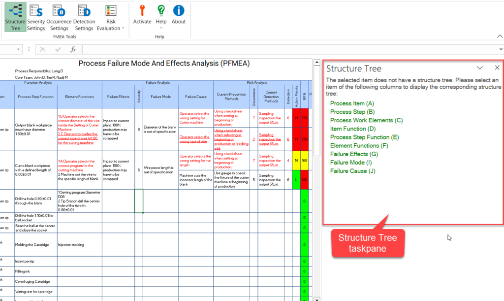 How to use Structure Tree | IQASystem